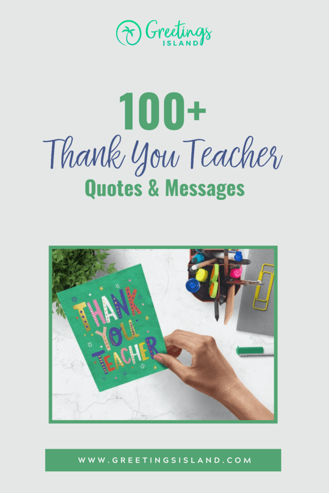 100+ Thank You Teacher Messages & Quotes | Greetings Island
